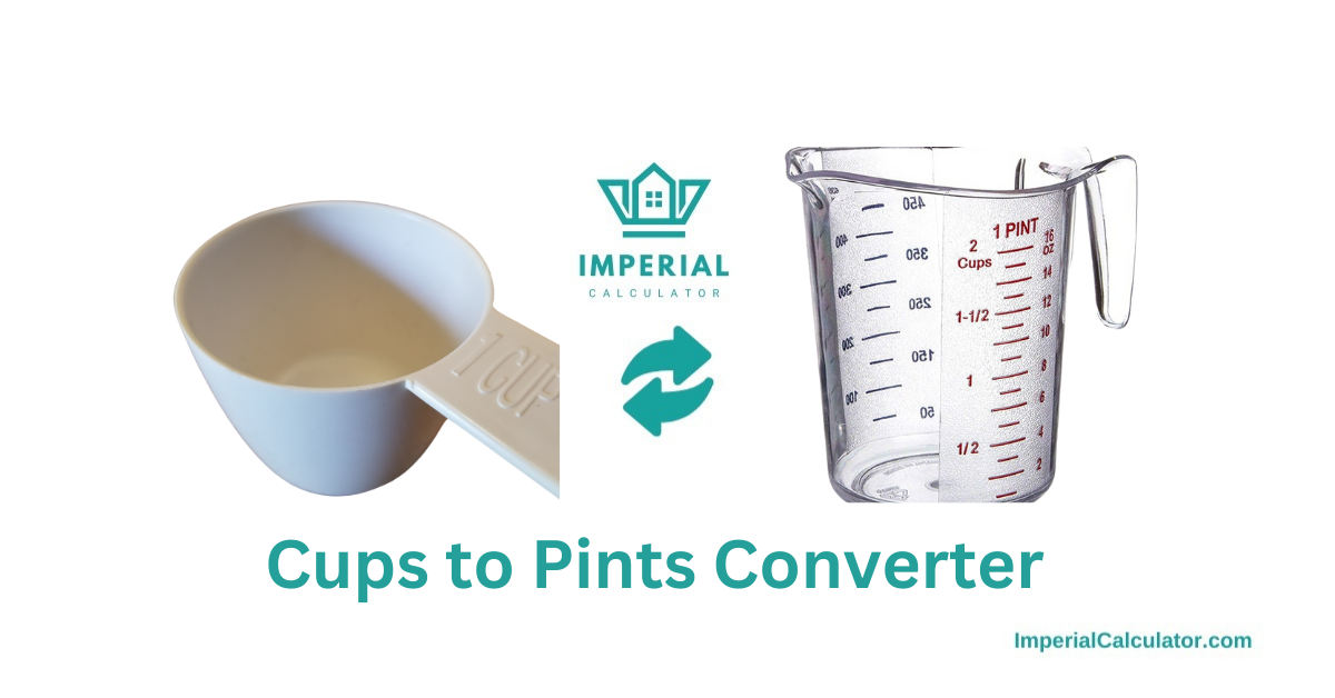 Cups to Pints Converter - Imperial Calculator